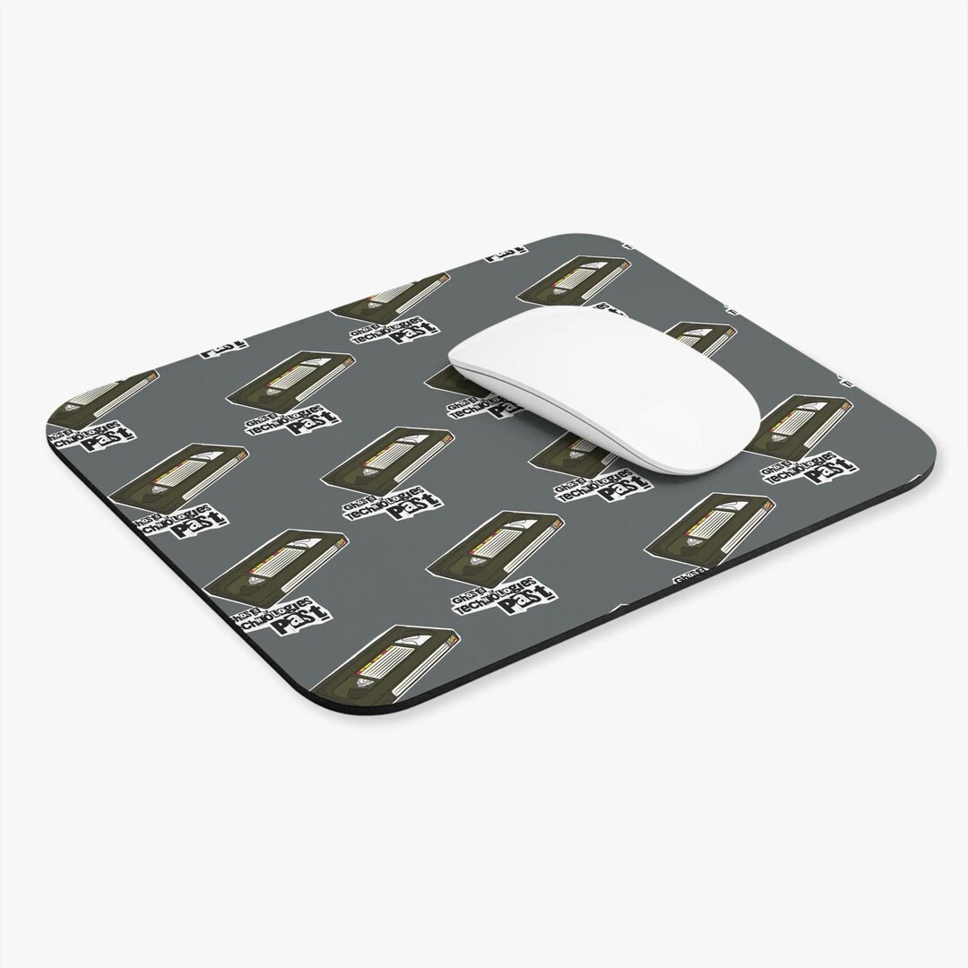 Rectangle Mouse Pad With VHS Cassette Tape Illustration, Ghosts of ...