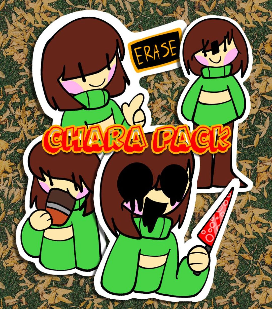 Chara Emotes/stickers - Etsy