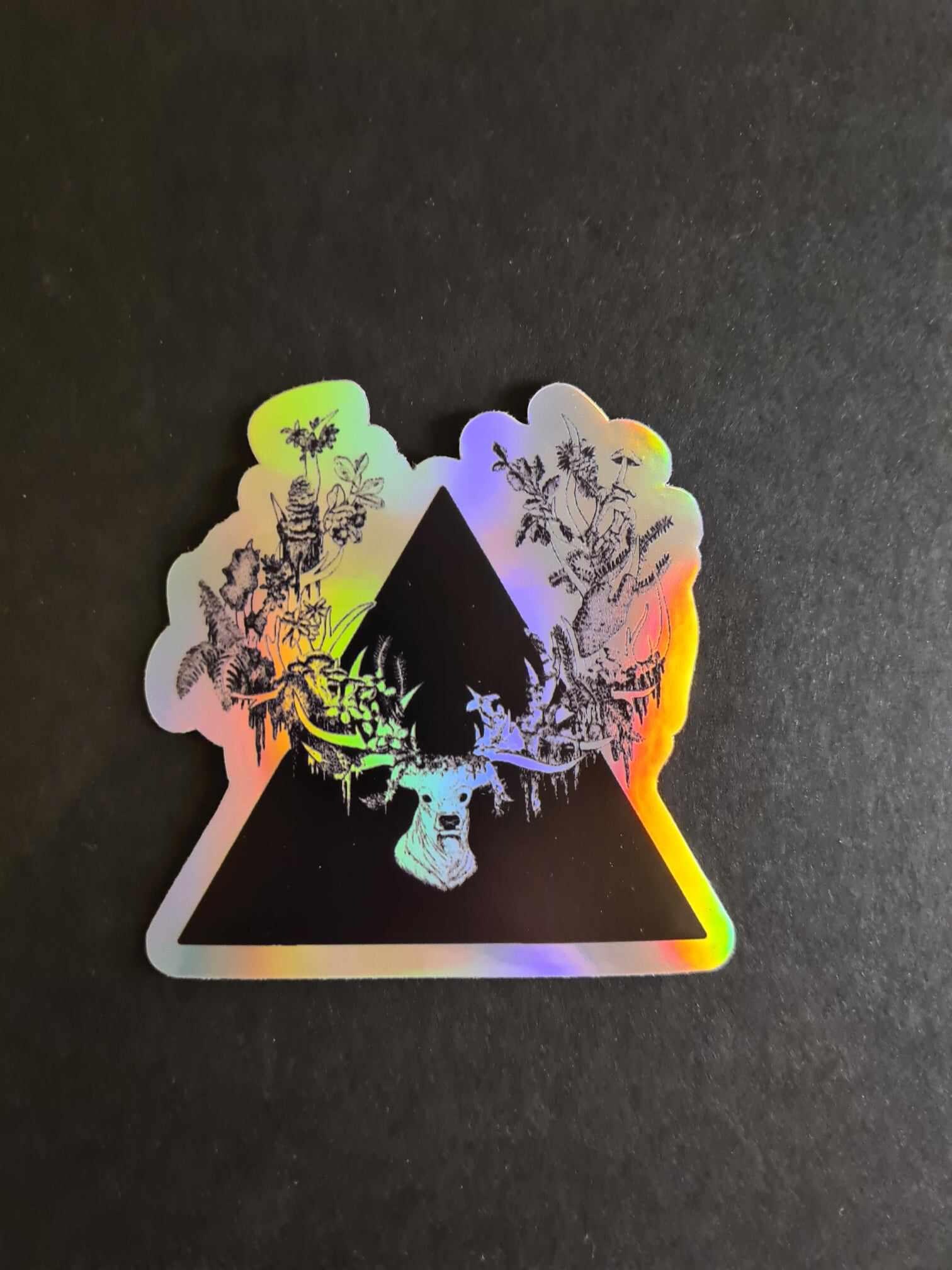 Holographic Wildlife Stag Sticker - Etsy