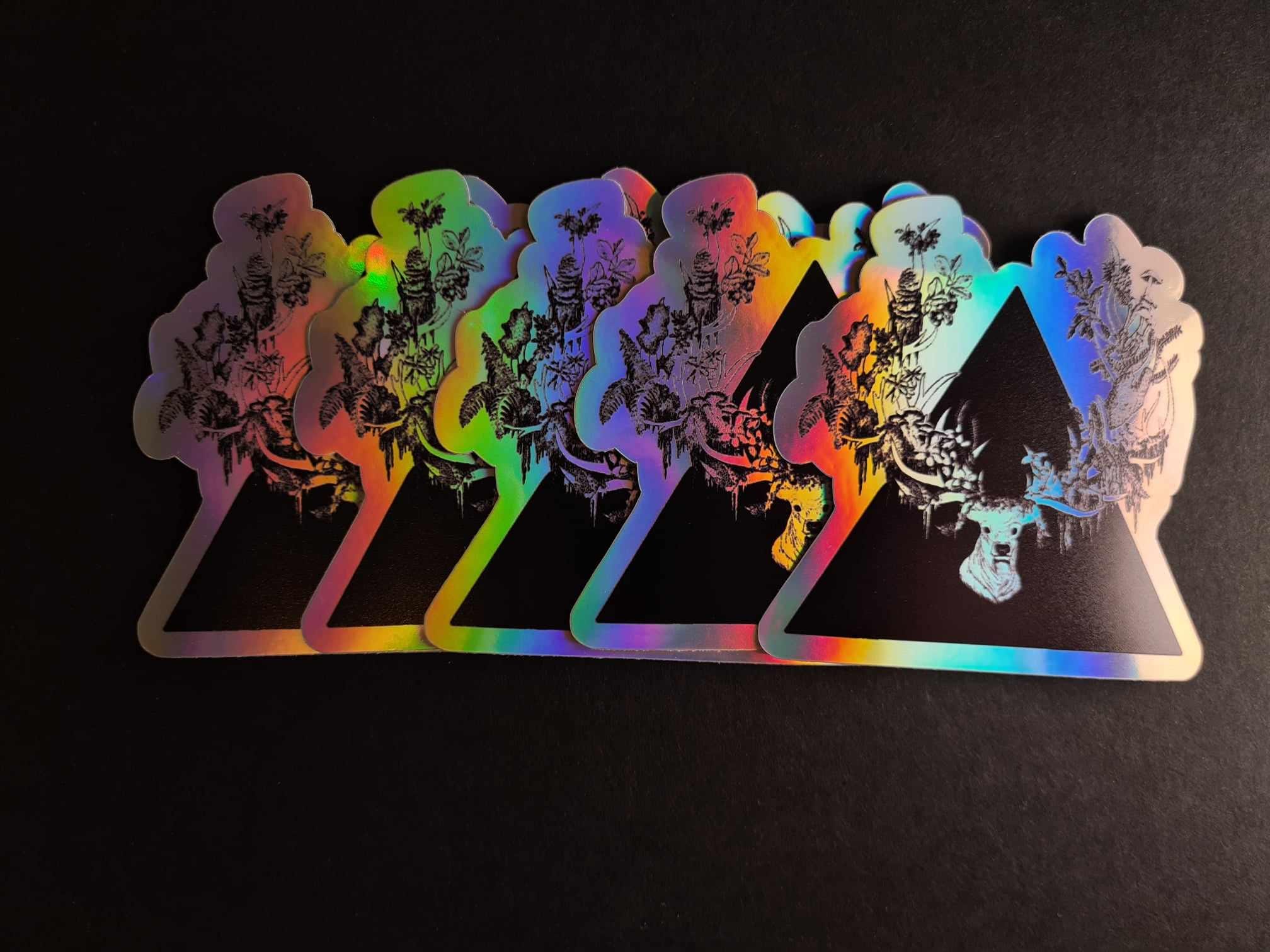 Holographic Wildlife Stag Sticker - Etsy