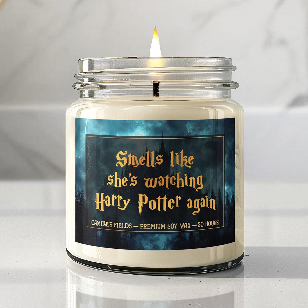 9oz Harry Potter Candle. Harry Potter Gifts for Her, Harry Potter Decor, Harry Potter Ornaments ...