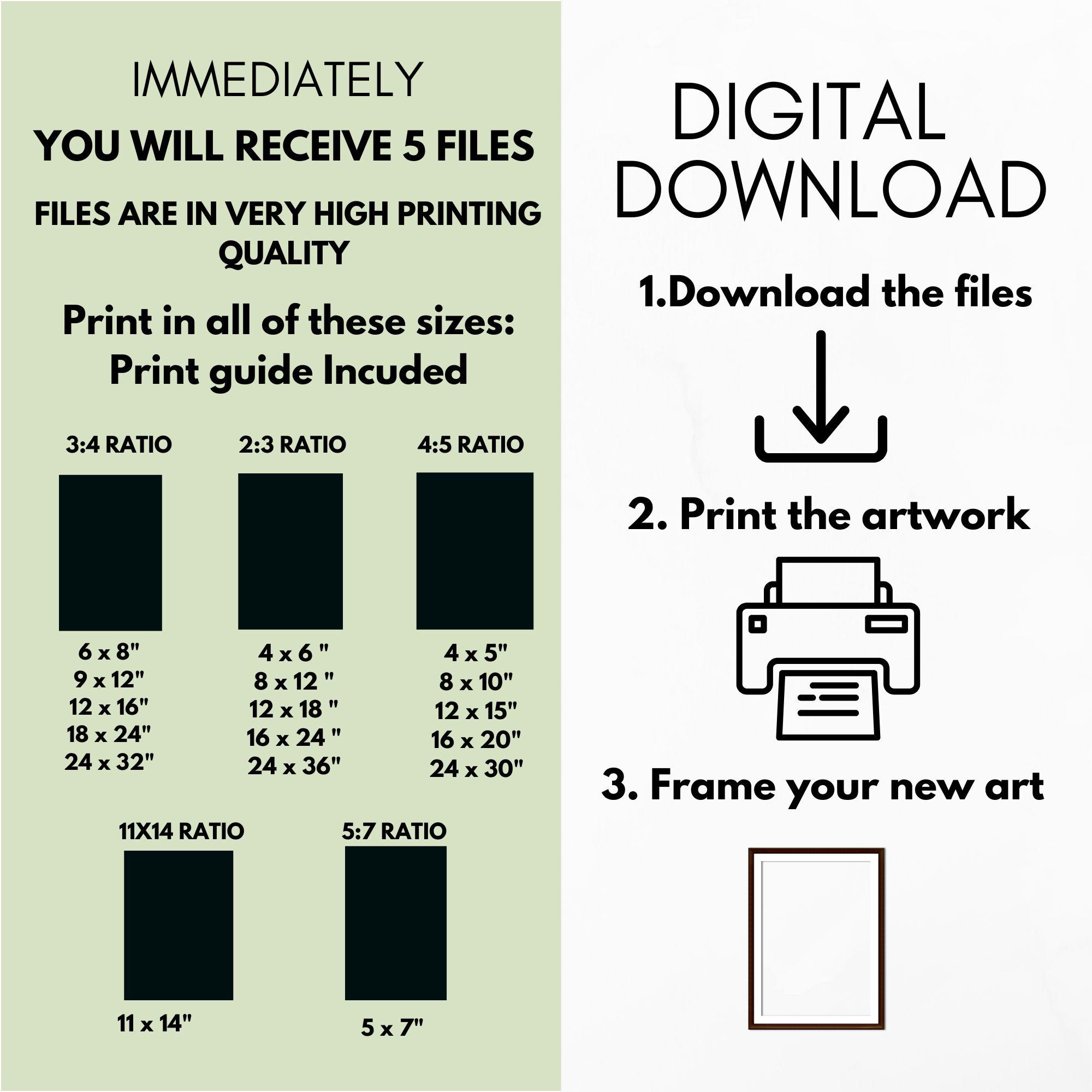 Printable Colored House Art, Decor Farmhouse Print, Vintage Art Print ...