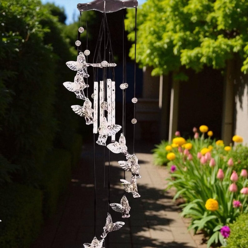 Angel Wind Chime Rotating Chime Garden Decor Wind 3D Decoration Home ...