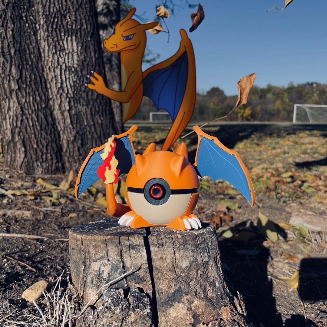 Charizard Poké Ball LED - Etsy