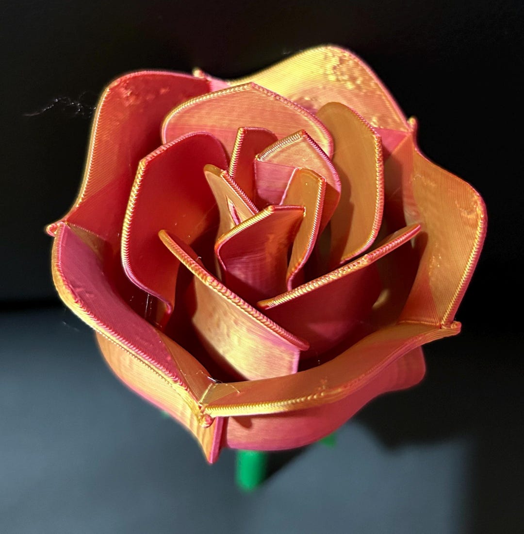 Stunning Rose Plastic PLA 3D for Any Occasion ~ Multiple Color Options ...