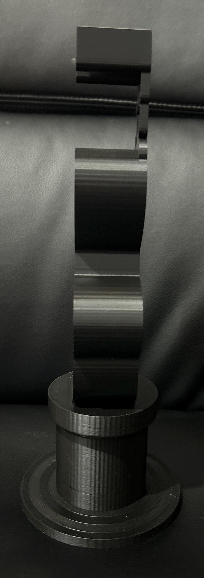 All Black Music Note Headphone Stand - Etsy