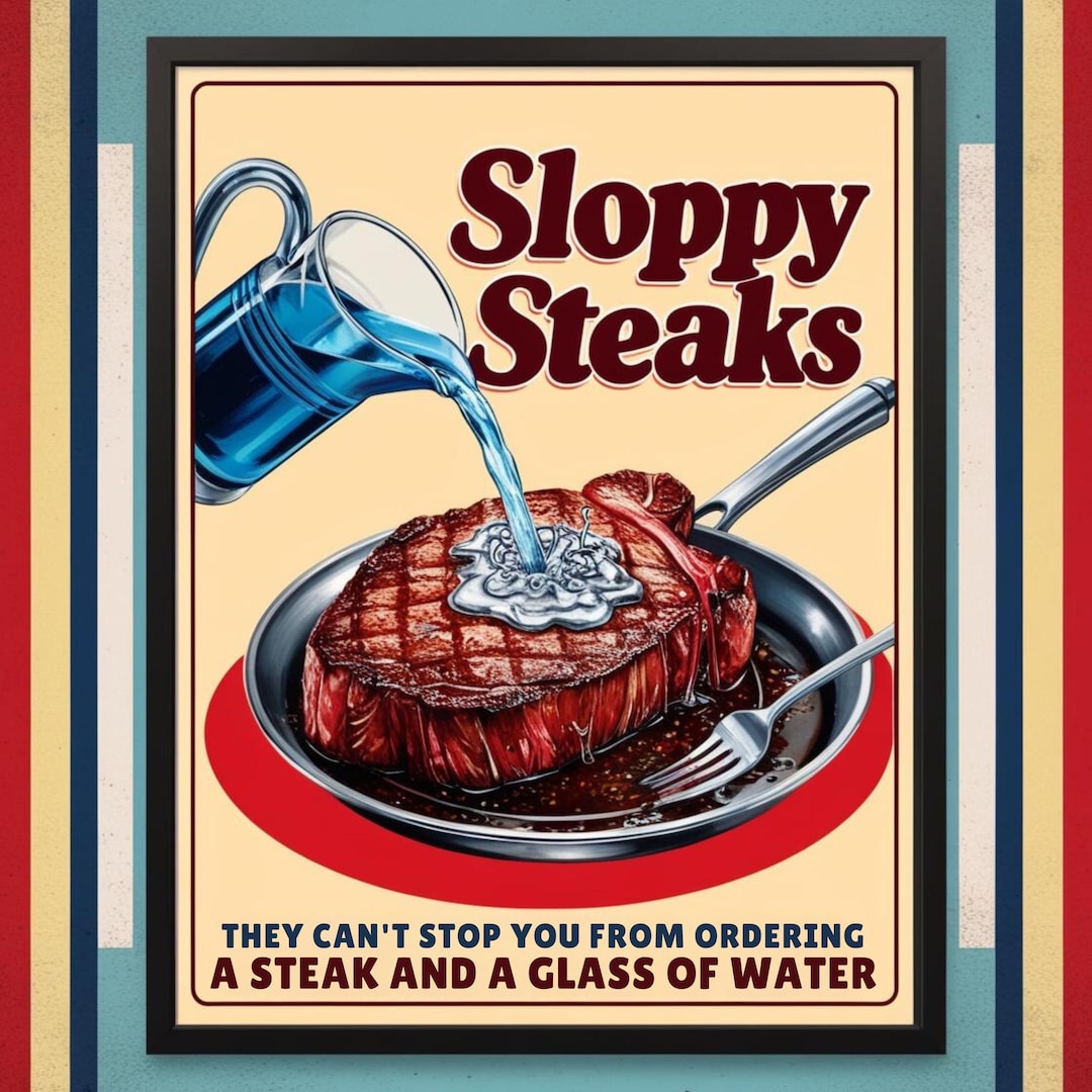 I Think You Should Leave- Sloppy Steaks Physical Poster - Etsy