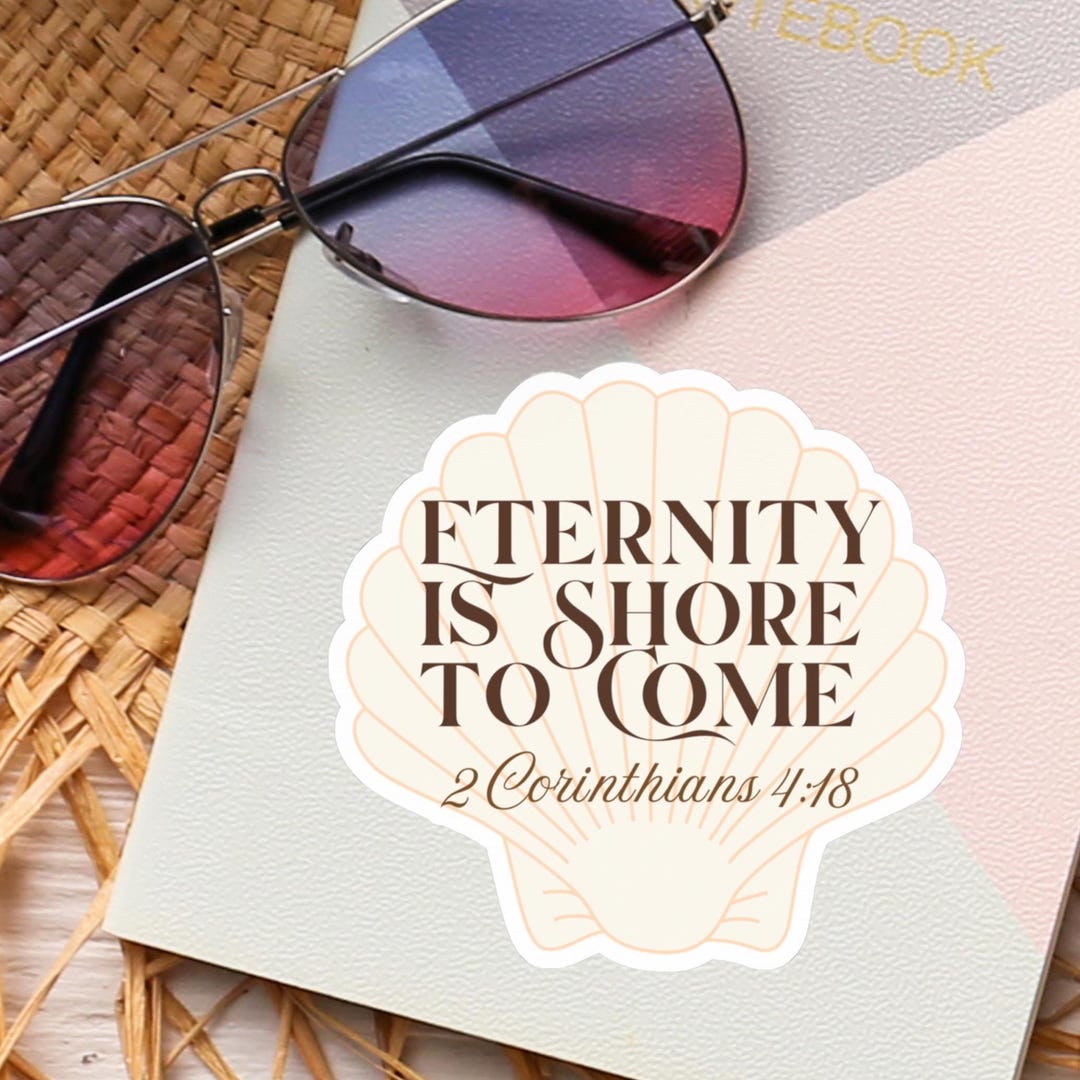 Bible Verse Sticker Shell Decal for Car Religious Accessory for Teen ...