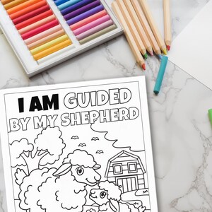 Printable Biblical Affirmations Childrens Coloring Book Christian Kids ...