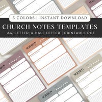 Sermon Notes for Kids-canva Template-church Resource Canva-kids Church ...