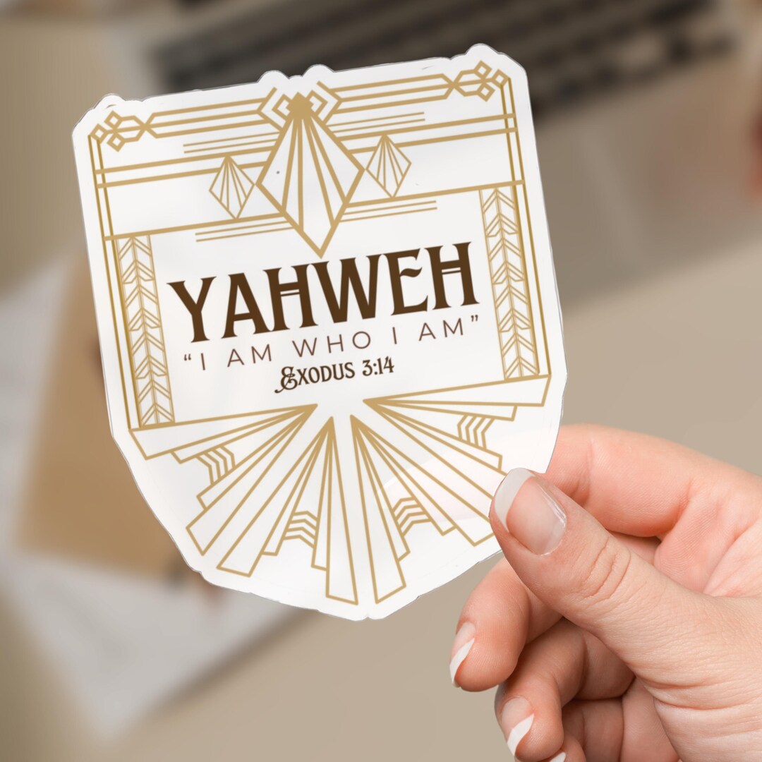 Yahweh Laptop Sticker Faith Based Decal Christian Stickers Waterproof ...
