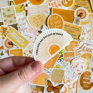 Faith Sticker Pack Bible Verse Waterproof Stickers Christian Journaling ...
