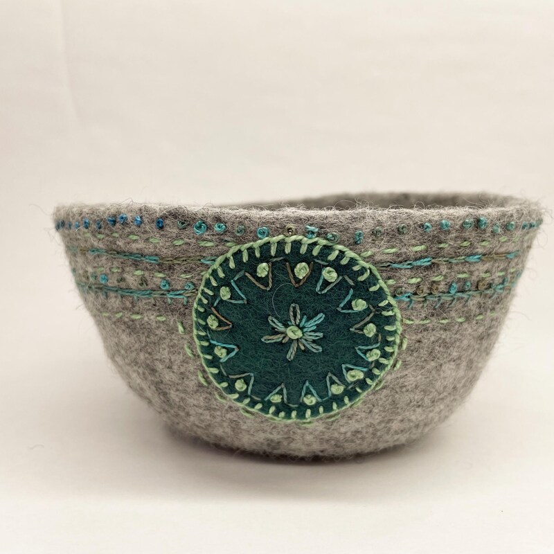 Felted Wool Bowl - Etsy