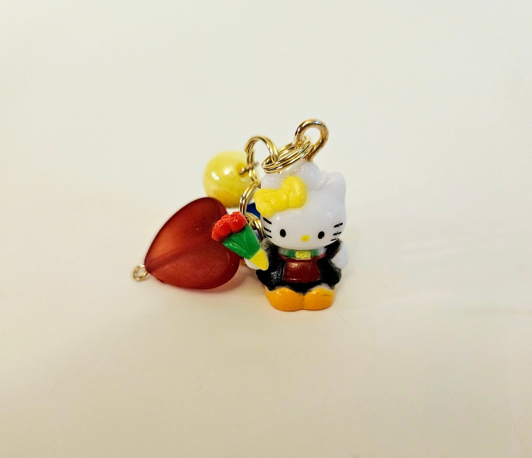 Cute Cat Charm, Kawaii Kitty Charm, Mascot Charm, Cat Bag Charm, Cute ...