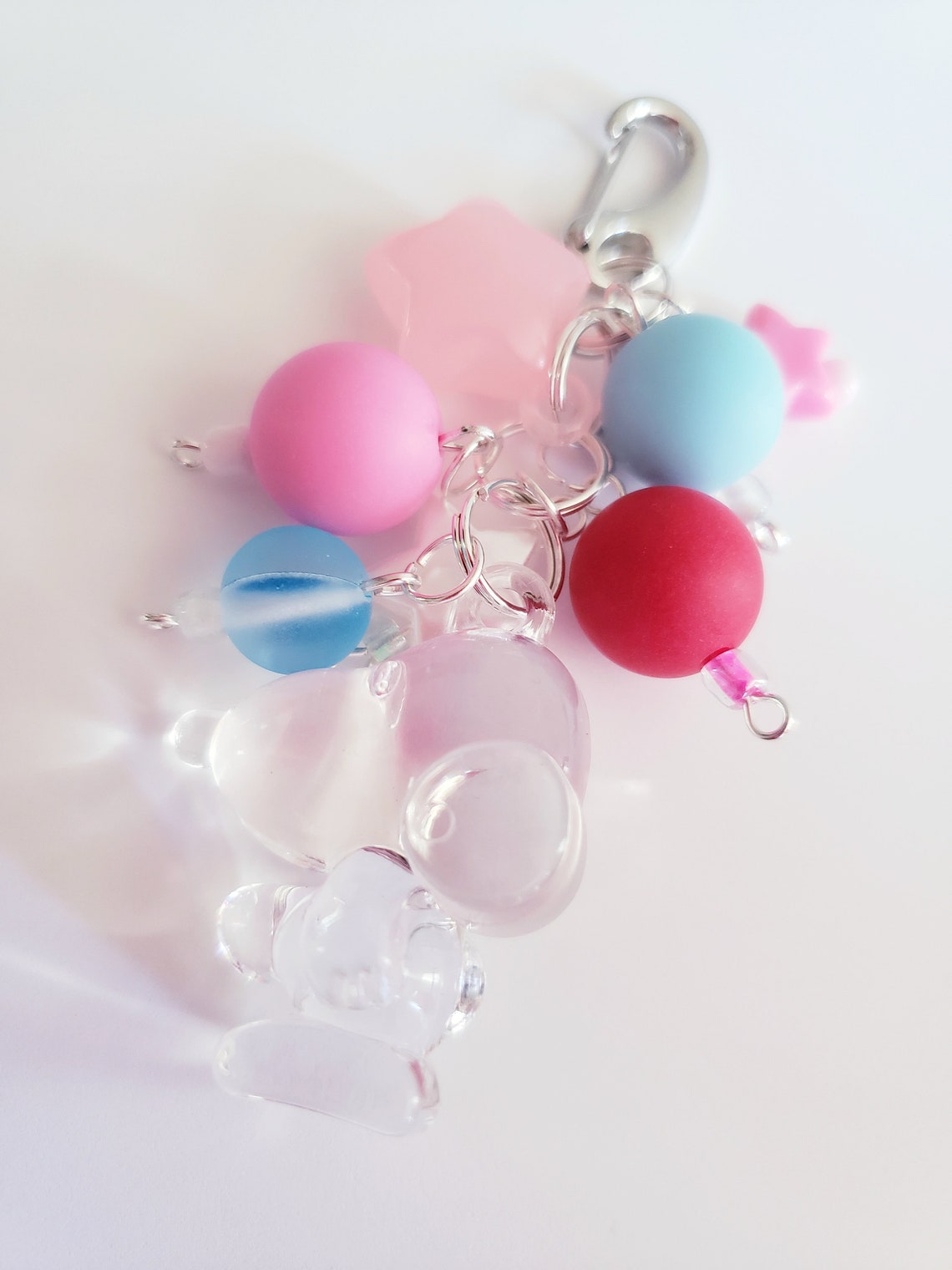 Snoopy Cute Pink Beaded Dangle Handbag Bag Charm - Etsy