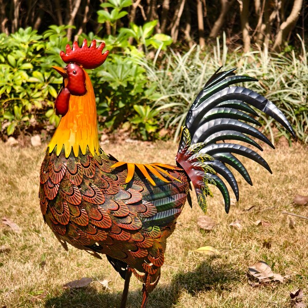 Rooster Statue - Etsy