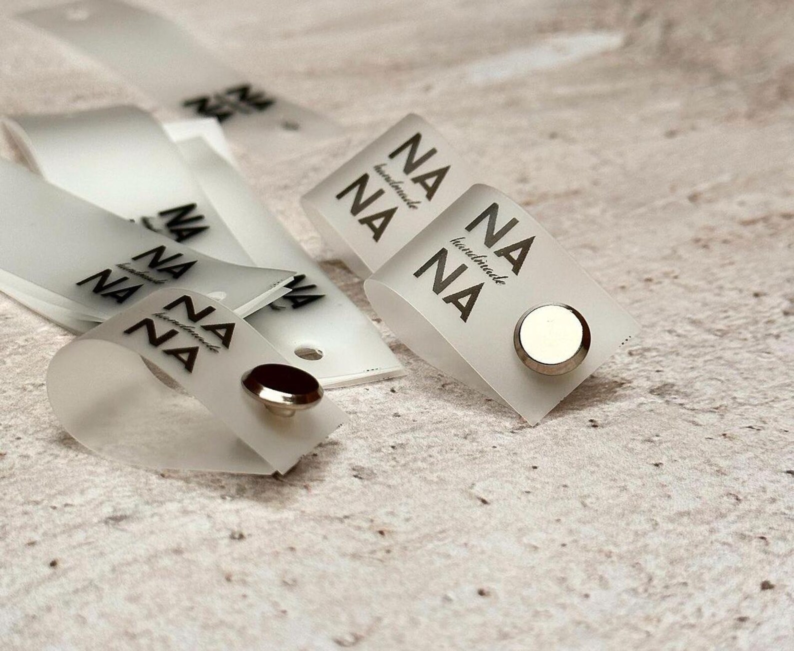 Personalized Silicone Tags, Fabric Tags With Metal Hardware, Custom ...