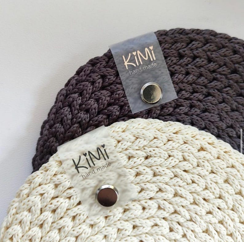 Personalized Silicone Tags, Fabric Tags With Metal Hardware, Custom ...