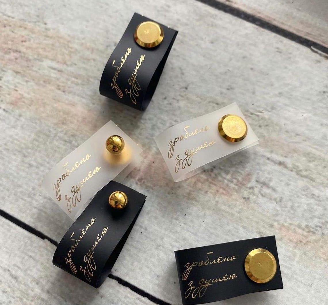 Personalized Silicone Tags, Fabric Tags With Metal Hardware, Custom ...