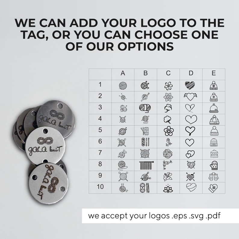 Laser Cut Metal Tags, Metal Tags for Purse, Metal Tags for Hats, Custom ...