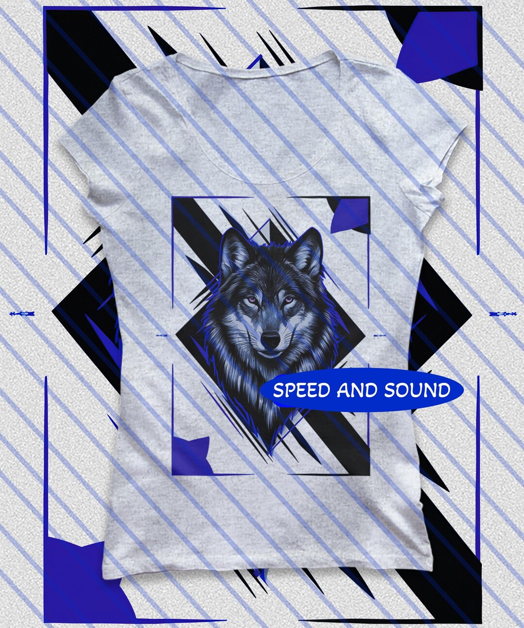 Blue Wolf Png, Png Dtg, Printable Png, Digital Printable - Etsy