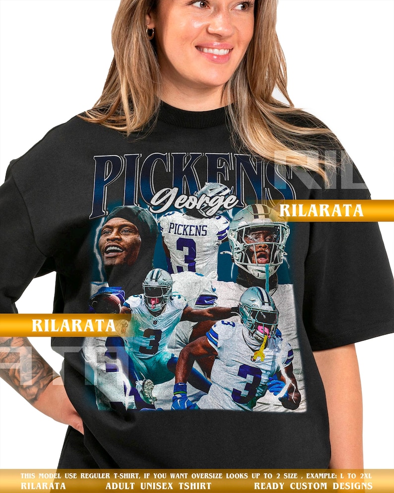 George Pickens Vintage T-shirt Gift for Women and Man Shirt Unisex Tee ...