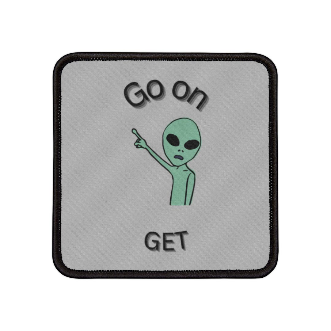 Playful Alien Iron on Patch Fun Embroidery for Jackets, Backpacks, DIY ...
