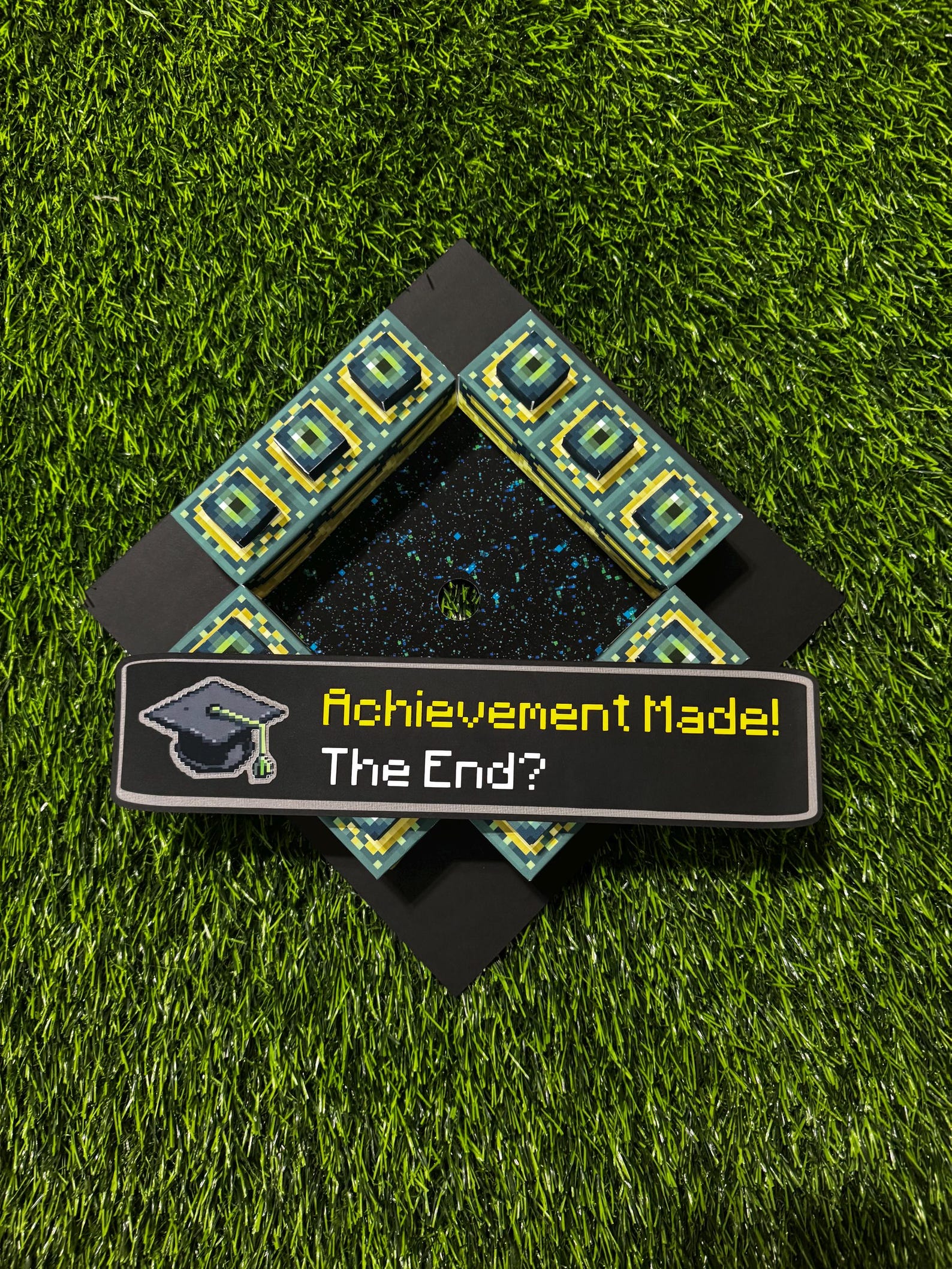 Minecraft End Portal Graduation Cap Topper - 3D Minecraft Grad Topper ...