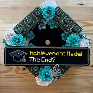 Minecraft End Portal Graduation Cap Topper – 3D Pixel Art - Etsy