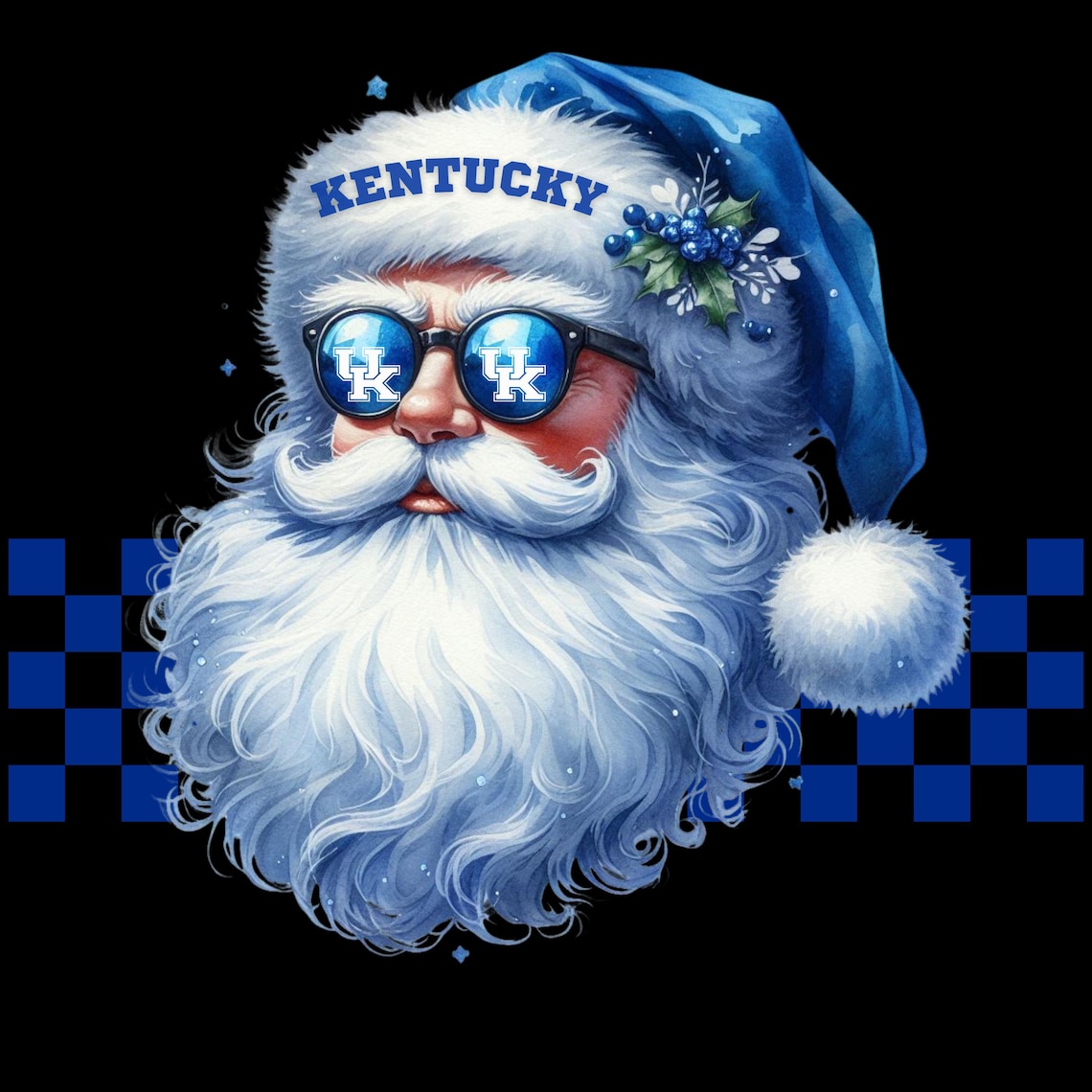 KENTUCKY SANTA PNG - Etsy