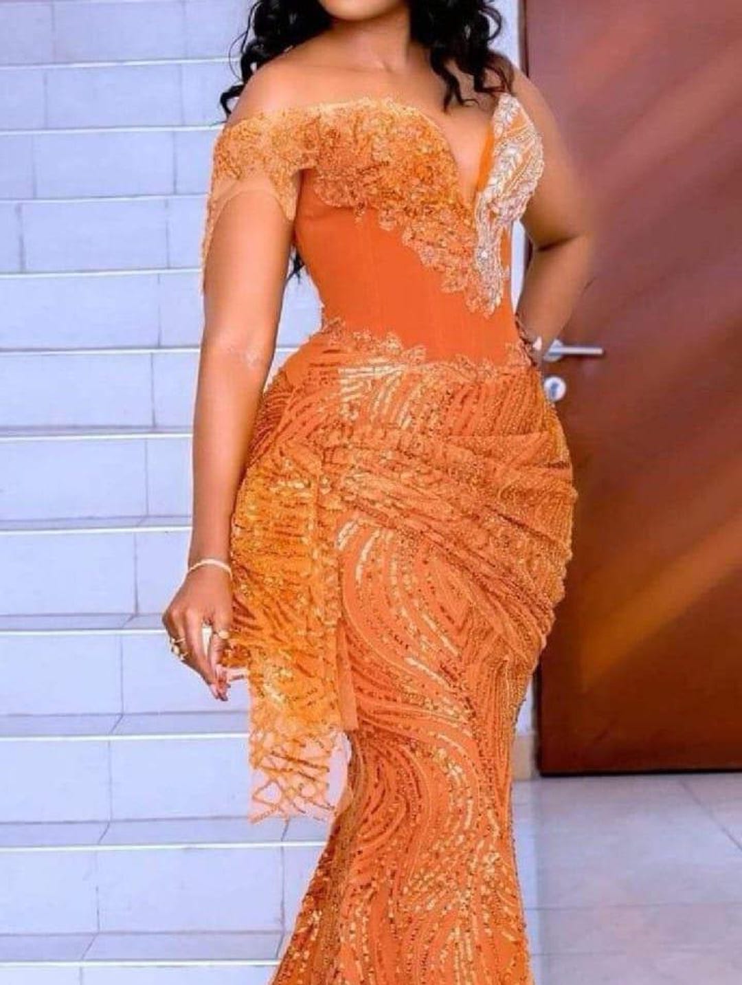 African Print Dress Ankara Wedding Dress,african Print Bride Dress ...