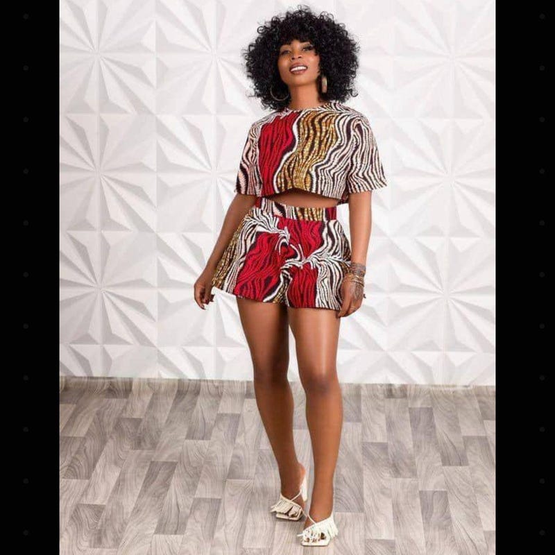 African Print Shorts - Etsy