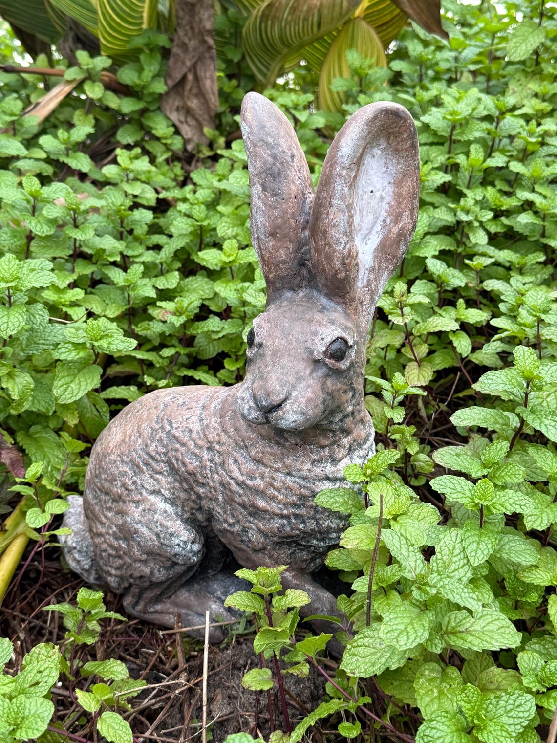 Concrete Outdoor Rabbit Sculpture - Etsy