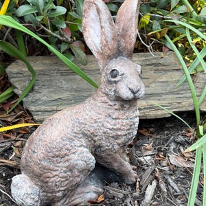 Concrete Outdoor Rabbit Sculpture - Etsy