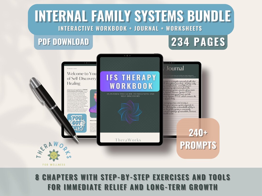 IFS Therapy Worksheets Bundle - Mindfulness Healing Journal Self Help ...