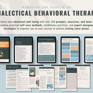 DBT Therapy Worksheet DBT Workbooks - Therapy Workbook DBT Journal Dbt ...