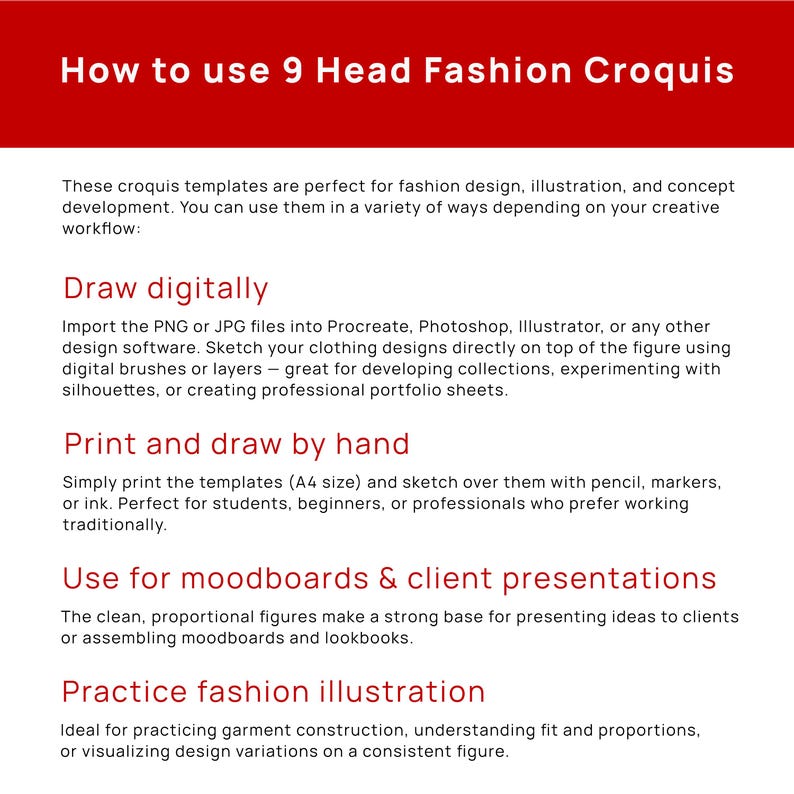 Fashion Figure Template — Female Proportion Chart for Clothing ...