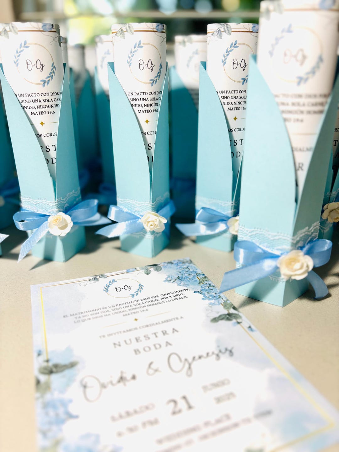 Elegant Scroll Wedding Invitation, Rolled Invitation With Lace, Ribbon ...