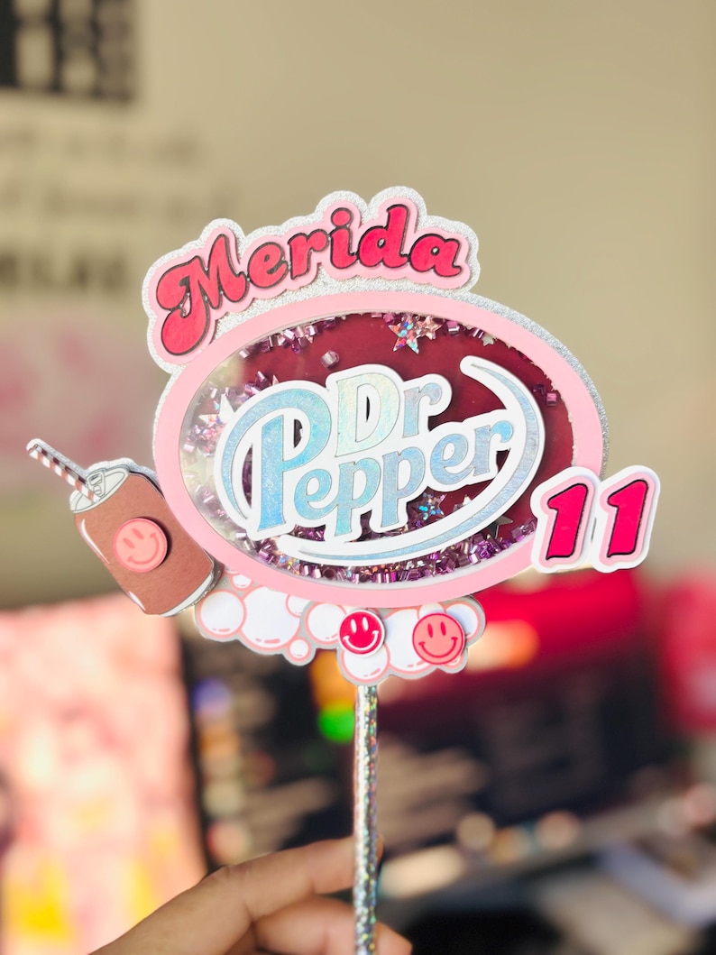 Dr Pepper Cake Topper, Soda Cake Topper, Custom Cake Topper, Dr Pepper ...