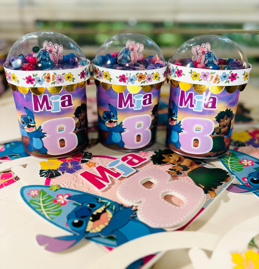 Lilo and Stitch Party Can Favors, Decorated Cans, Custom Lilo and ...