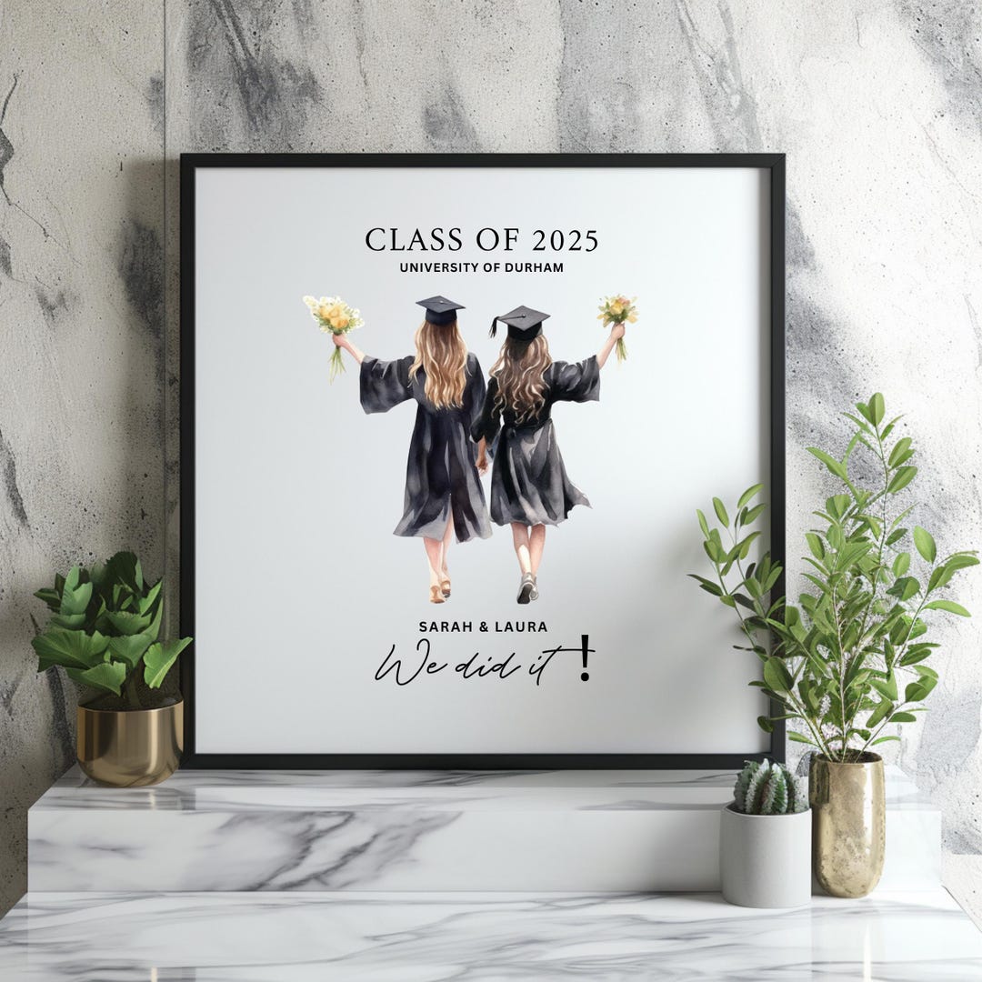 Custom Graduation Wall Decor Congrats Grad University School Graduation ...