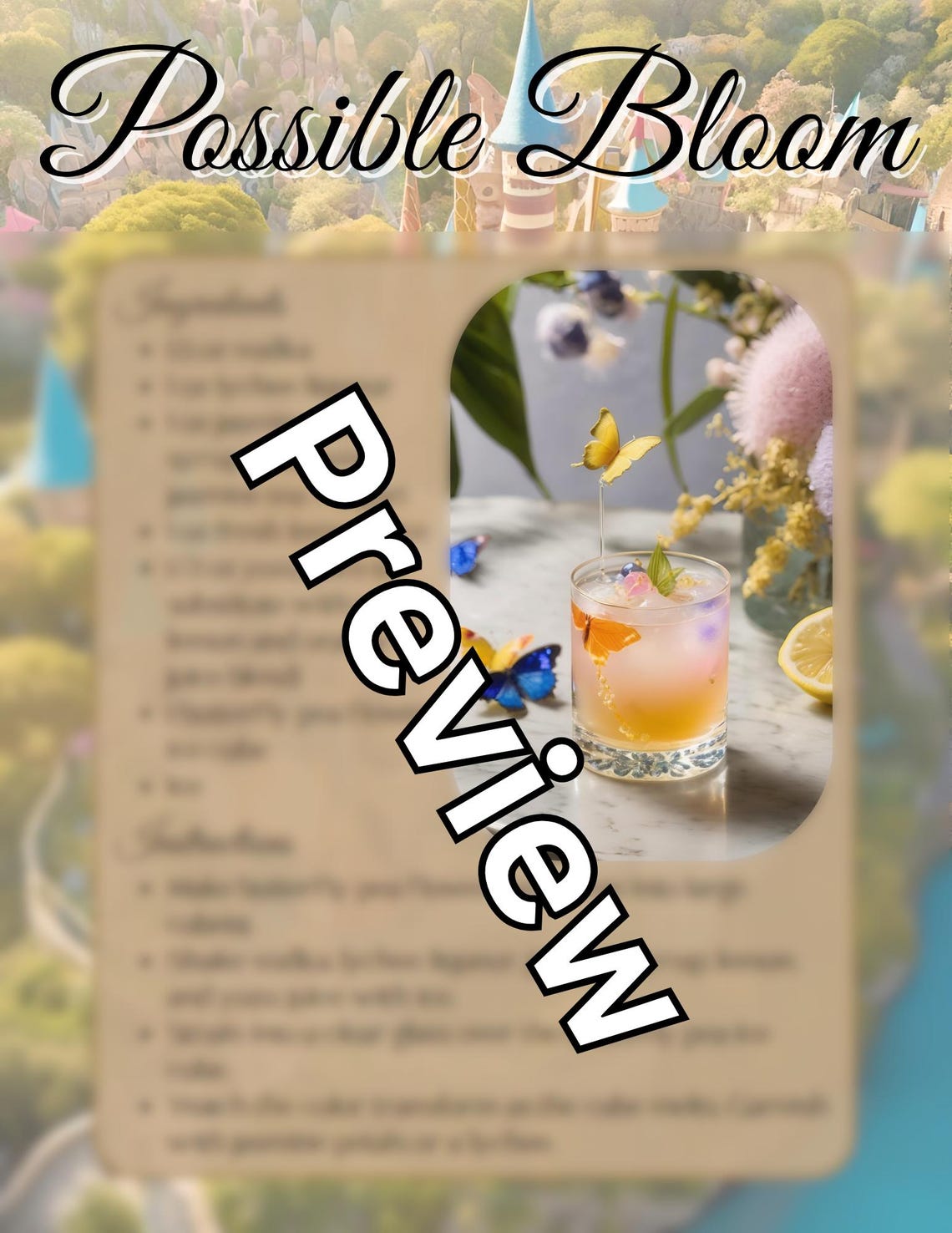 Cinderella (1997) Themed Dinner & Drink EDITABLE Menus (with Grocery ...