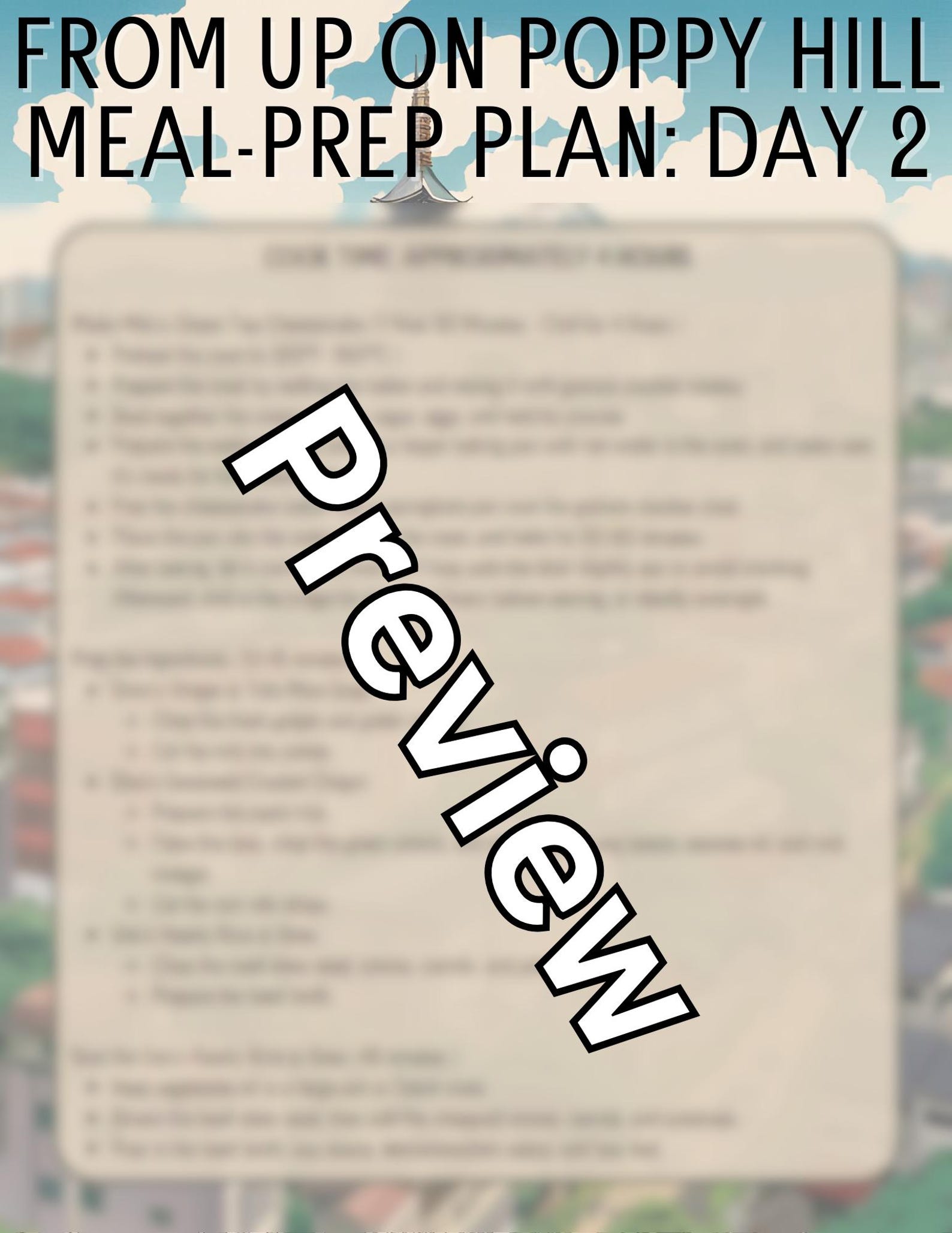 From up on Poppy Hill THEMED Dinner and Cocktail Menus (includes ...