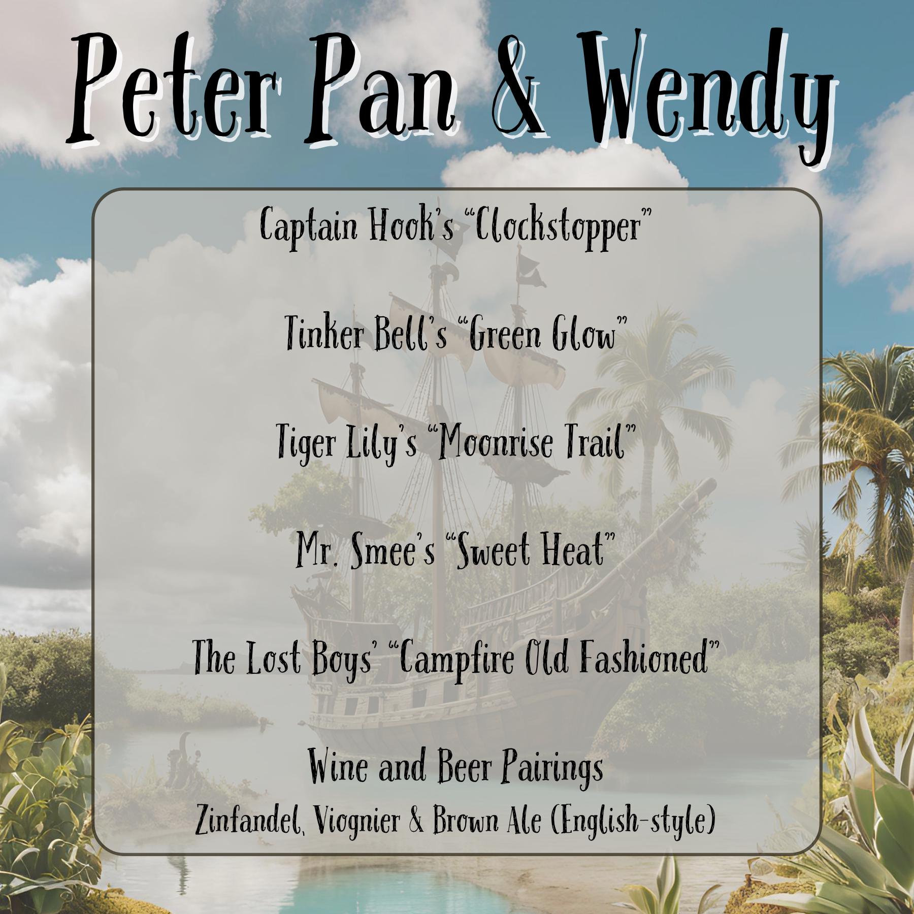 Peter Pan & Wendy Inspired Menu, Fairytale Dinner Party, Neverland Food ...