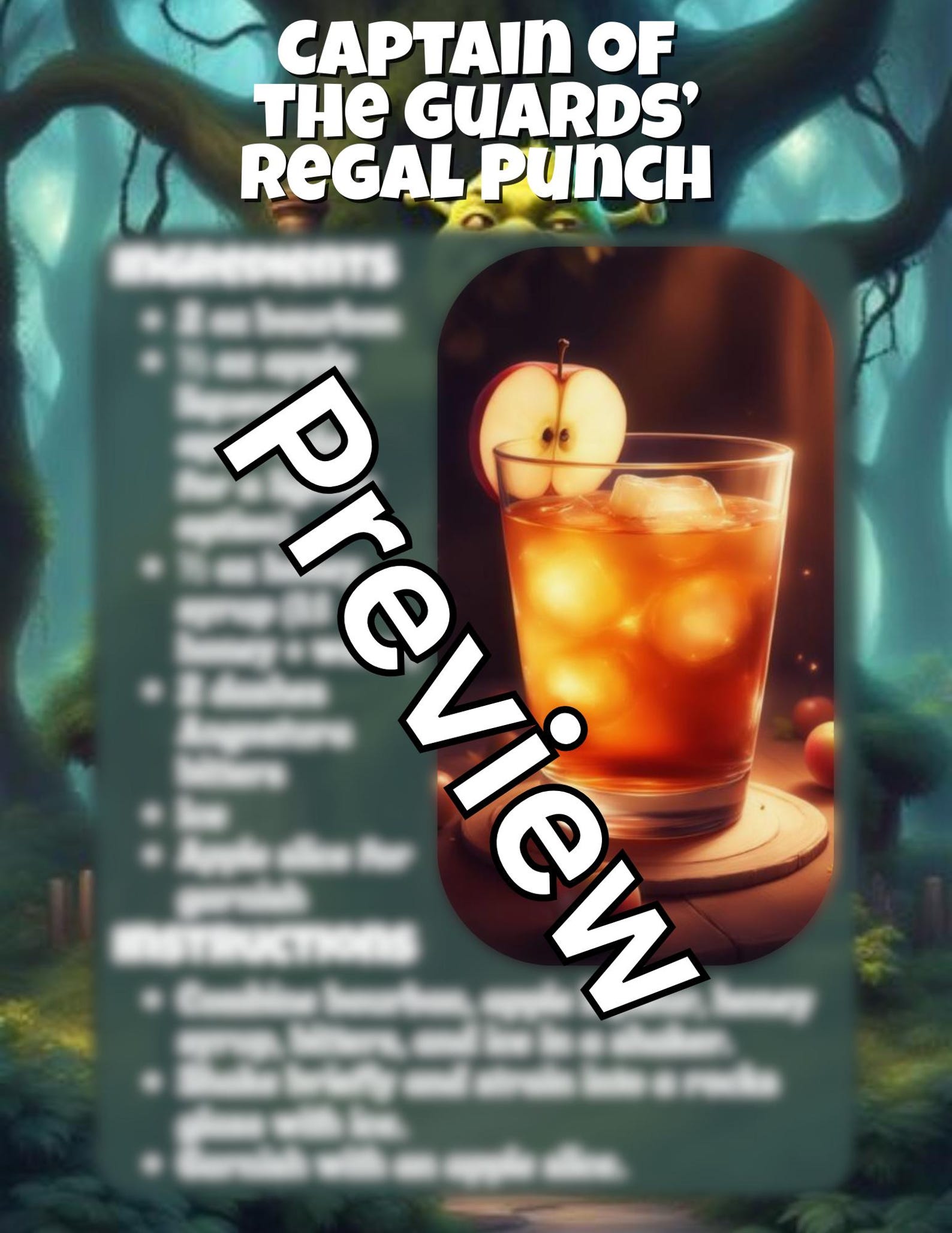 Shrek Dinner Menu, Editable Canva Template (grocery List Included) - Etsy