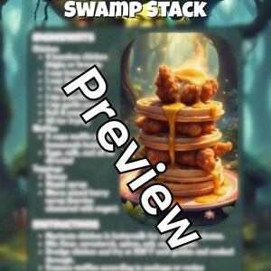 Shrek Dinner Menu, Editable Canva Template (grocery List Included) - Etsy