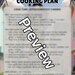 Despicable Me Dinner Menu, Grocery List, Meal Prep (editable Canva ...