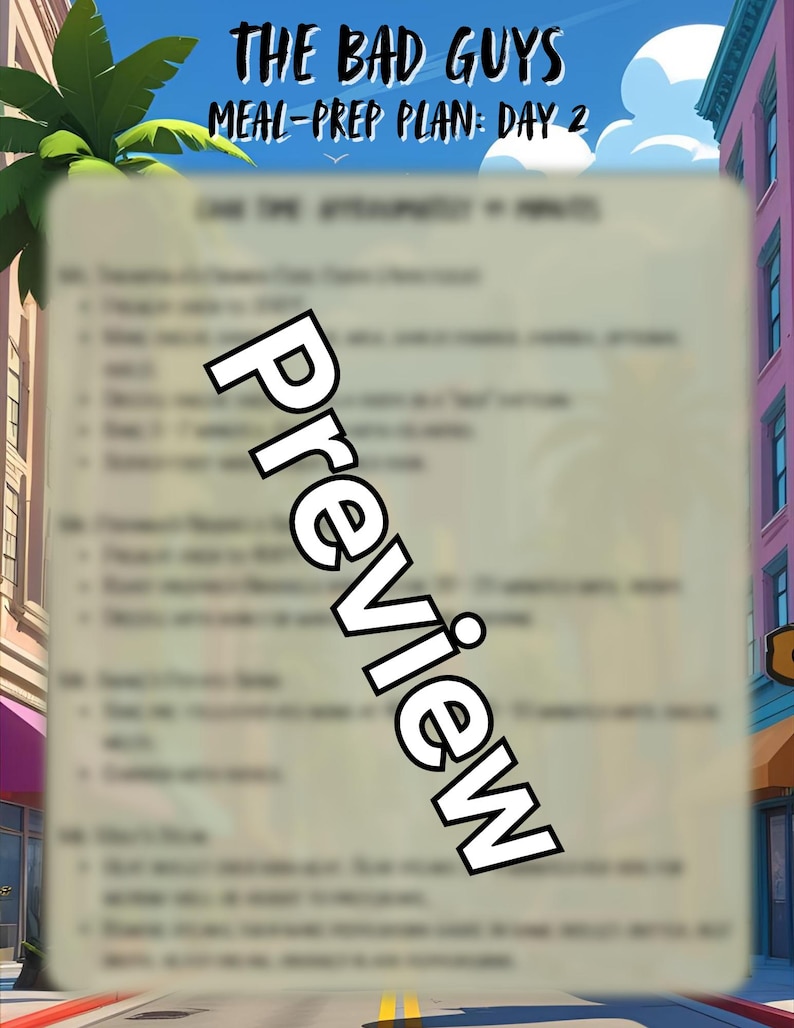 The Bad Guys Dinner & Cocktail Menus (includes Grocery List, Cooking ...