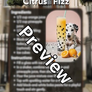 101 Dalmatians Live-action THEMED Dinner and Cocktail Menus (includes ...