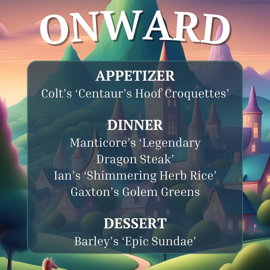 Onward THEMED Dinner & Drink EDITABLE Menus: Meal Prep Plans and ...